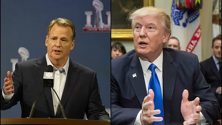 Donald Trump Responds To Roger Goodell Over Kneeling Controversy - Game 7