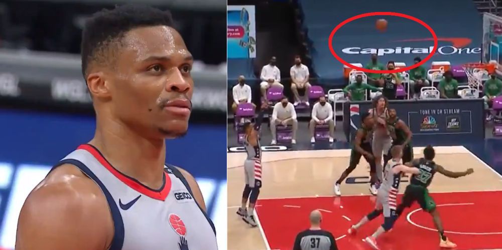 Russell Westbrook’s Incredible Reaction To Airballing Free Throw - Game 7