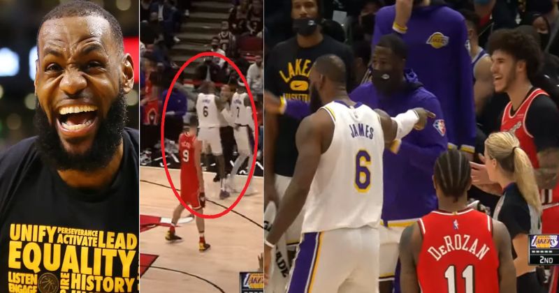 Watch: LeBron James Tricks Referee During Lakers vs Bulls (Video) - Game 7