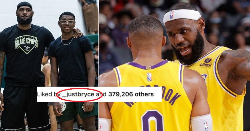 NBA Fans Catch Bryce James’ Low Key IG Like About Lakers (Photos) - Game 7