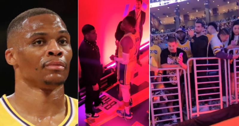 Russell Westbrook’s Scary Confrontation With Lakers Fan (Video) - Game 7