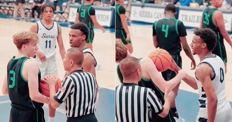 Bronny James’ Heated Encounter With Rival High Schooler (Video) - Game 7