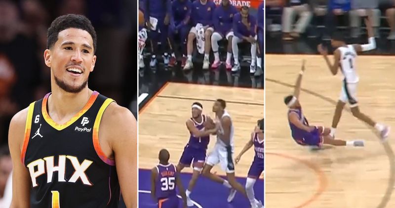Devin Booker Elbows Victor Wembanyama, Pays The Price (Video) - Game 7