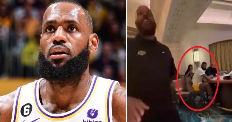 Security Stops NBA Fan From Filming LeBron James, Mystery Woman - Game 7
