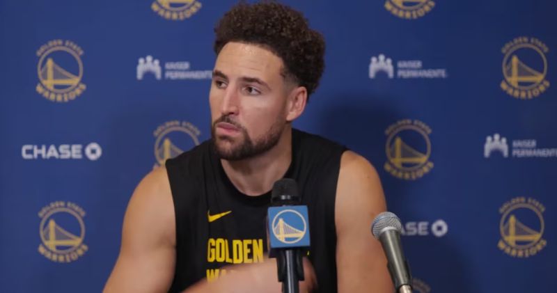 Klay Thompson Reacts To Warriors Benching Him (Video) - Game 7