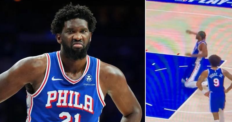 Joel Embiid Called Out For Flopping During Free Throw - Game 7