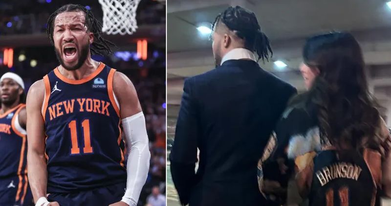 Jalen Brunson’s Wife’s Wild Outfit Goes Viral During Knicks’ Win Over Pacers - Game 7