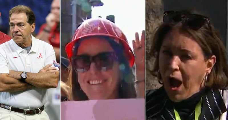 Nick Saban’s Wife Upset Over College Football Fan’s Raunchy Sign - Game 7