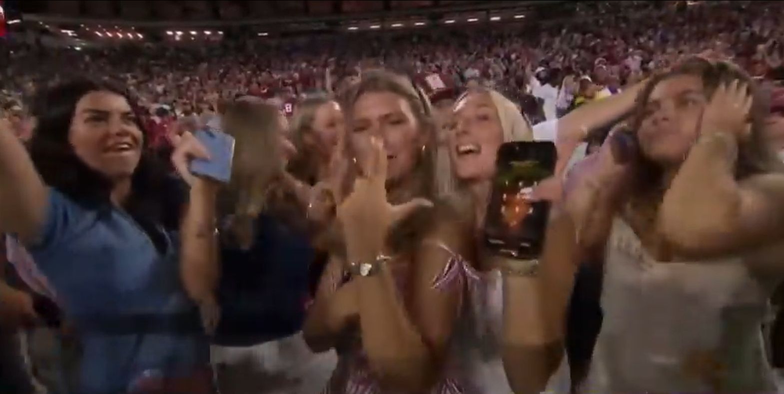 Alabama Fan’s Provocative Gesture During South Florida Game Goes Viral - Game 7