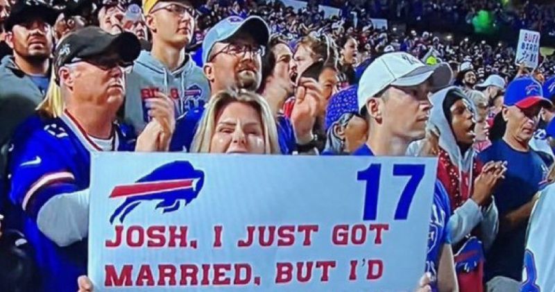 Bills Fan’s Sign From Jaguars Game Goes Viral - Game 7