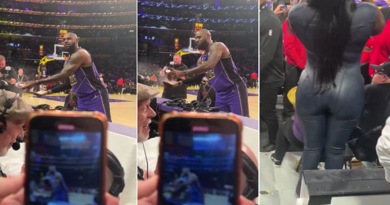 LeBron James’ Encounter With Lakers Fan Goes Viral - Game 7