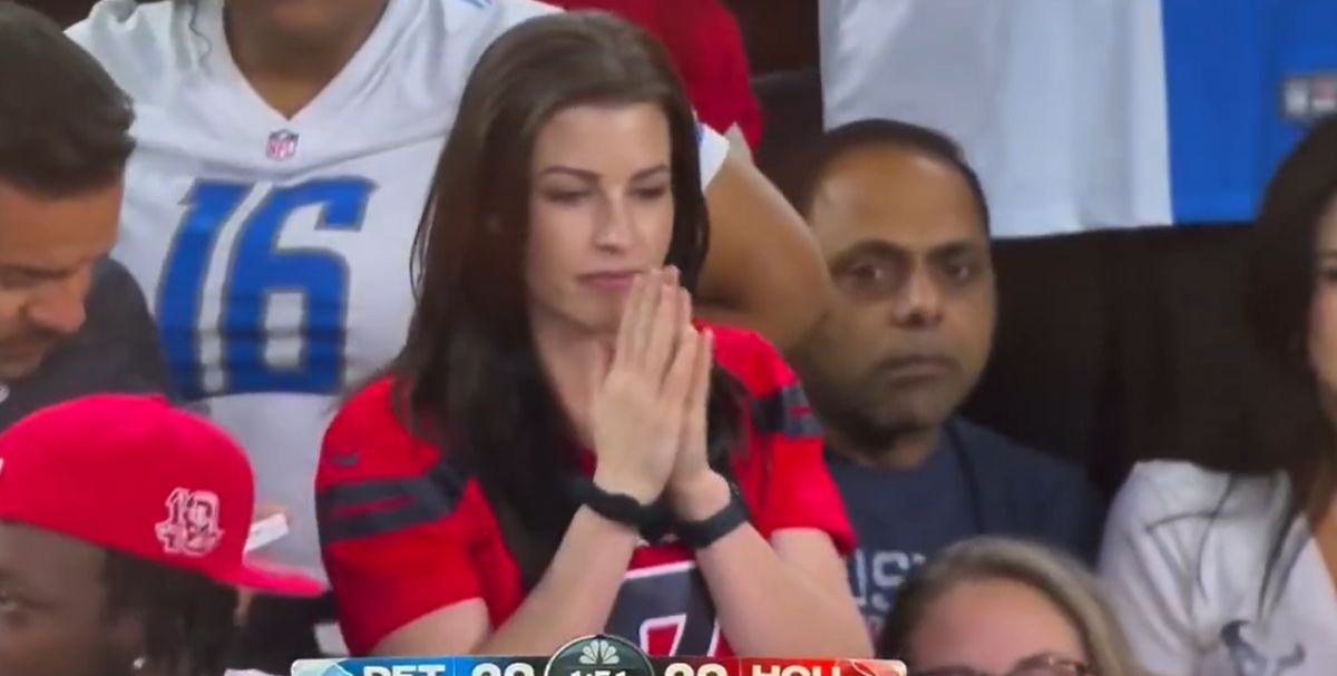Houston Texans Fan Goes Viral During Loss To Detroit Lions - Game 7