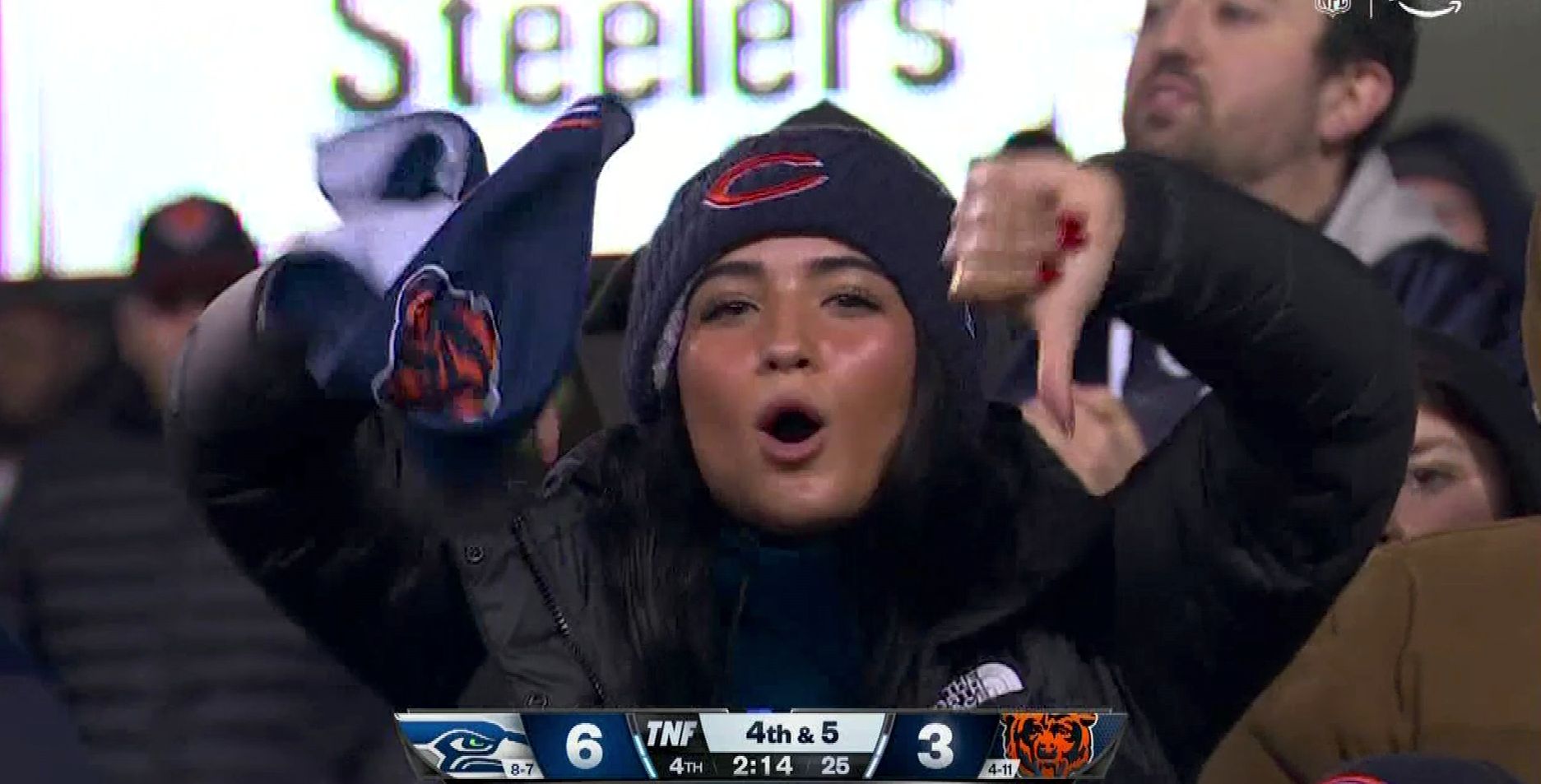 Viral Bears Fan From Seahawks Game Identified - Game 7