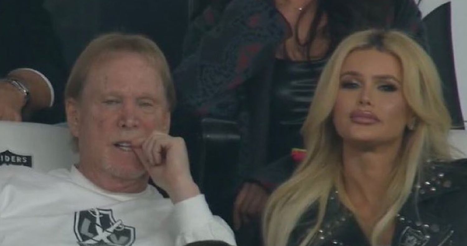 Mark Davis’ Blonde Friend From Raiders-Falcons Game Identified - Game 7