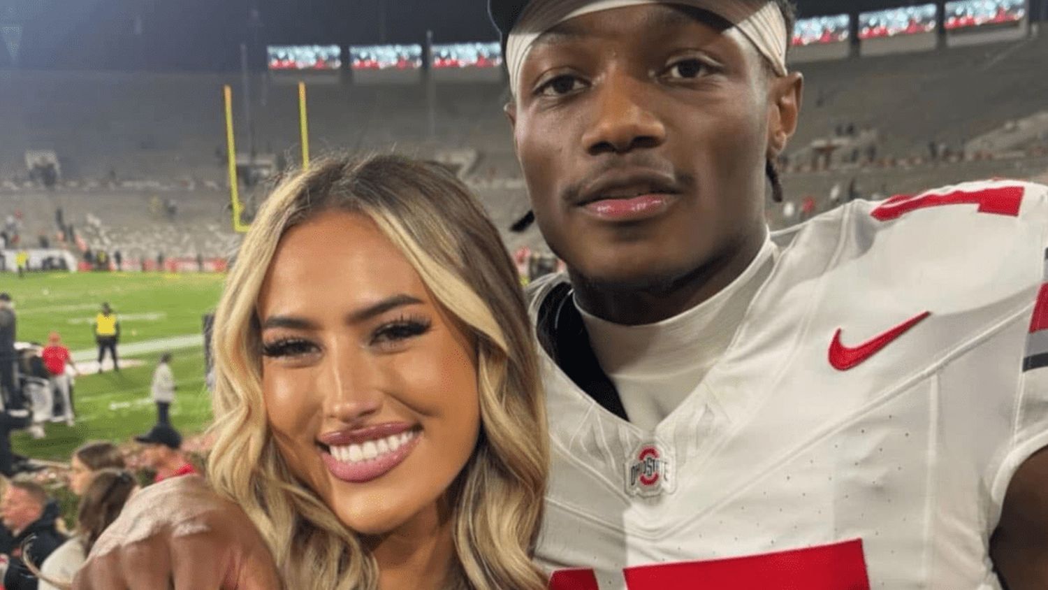 Carnell Tate's Girlfriend's Outfit Goes Viral During Ohio State Win ...