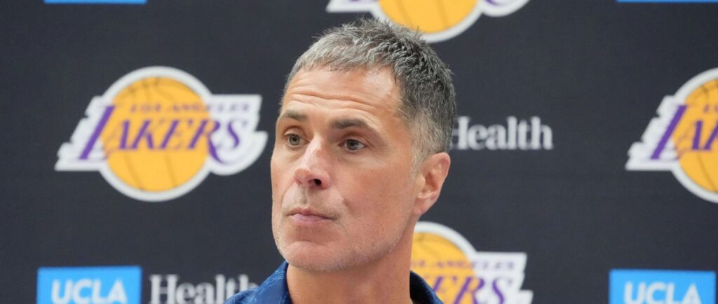 Rob Pelinka's Outfit At Lakers' Luka Doncic Press Conference Goes Viral - Game 7