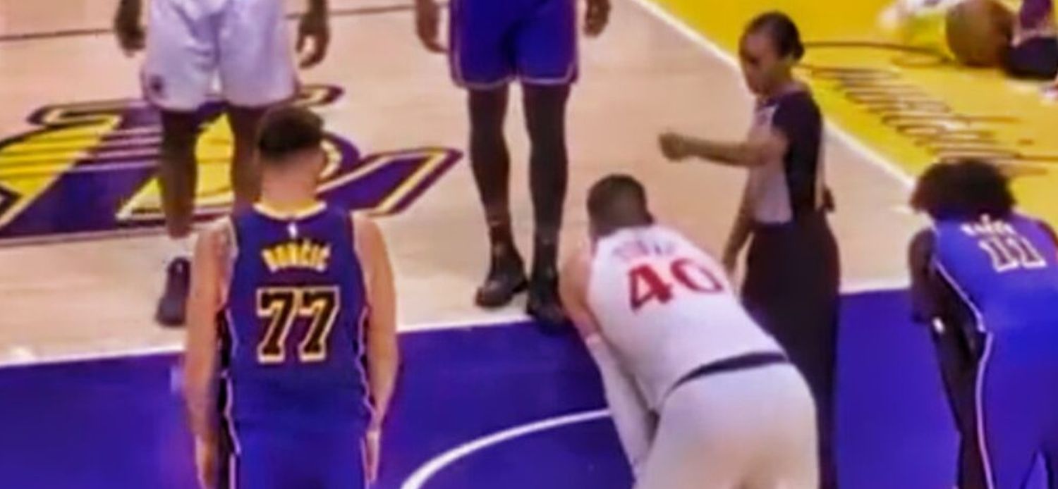 Female NBA Referee Calls Out Luka Doncic During Lakers Game - Game 7