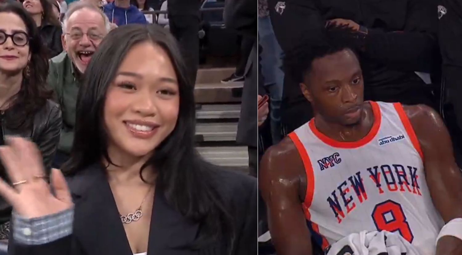 OG Anunoby's Encounter With Sunisa Lee During Raptors Game Goes Viral ...