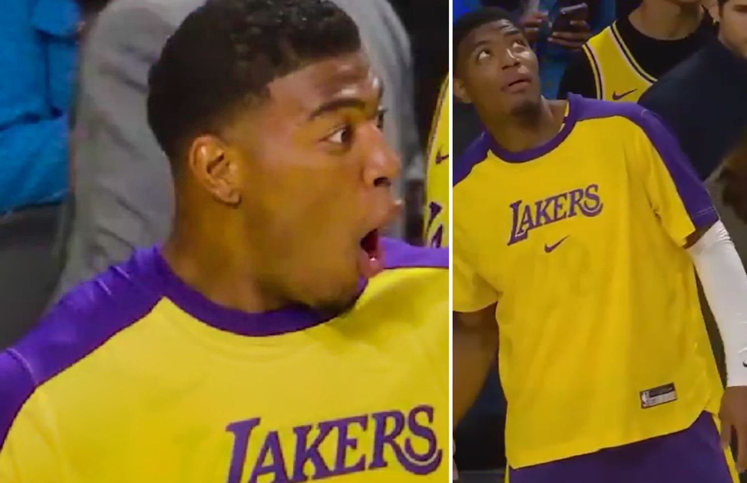 Rui Hachimura's Reaction To Seeing Who Is Sitting Courtside At Lakers ...
