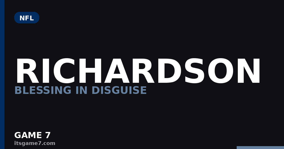 Anthony Richardson Calls Failed Trade a 'Blessing in Disguise' for His ...