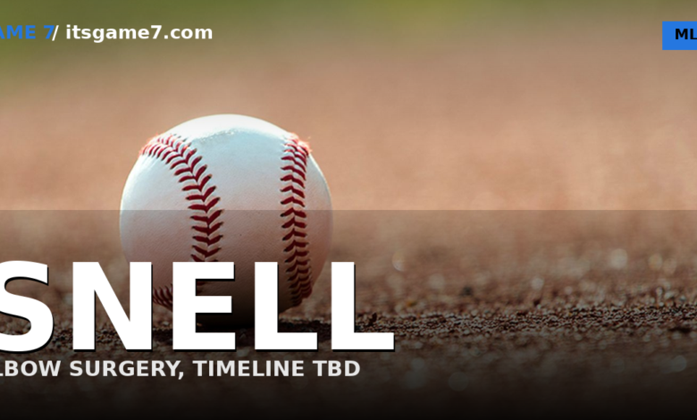 Blake Snell Has Elbow Surgery After One Start: Dodgers Hope He's Back ...