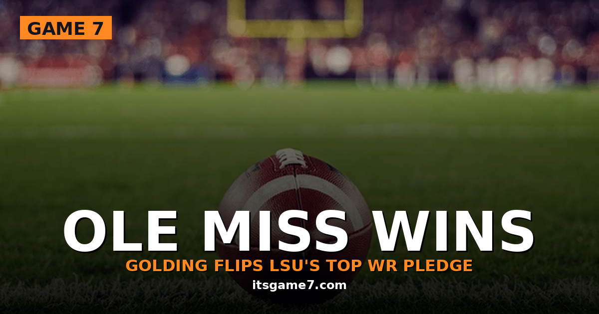 Ole Miss Flips Top Wideout Kervin Johnson Jr. From LSU as Pete Golding ...