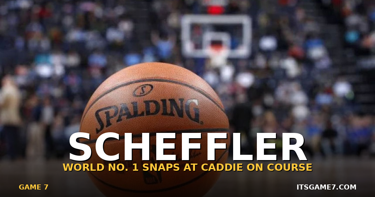 Scottie Scheffler Lashes Out at Caddie Ted Scott on the Course: Is the ...