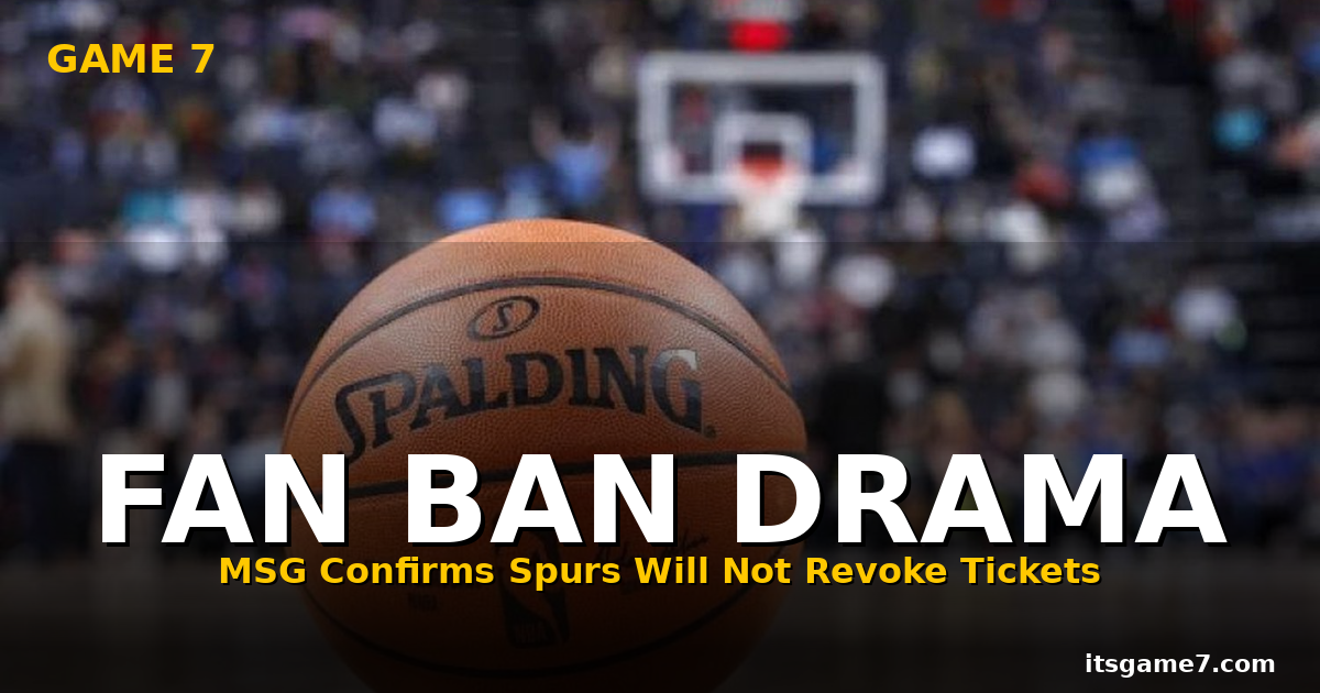 Spurs Tried to Block Knicks Fans From NBA Finals Game 5. The Knicks ...