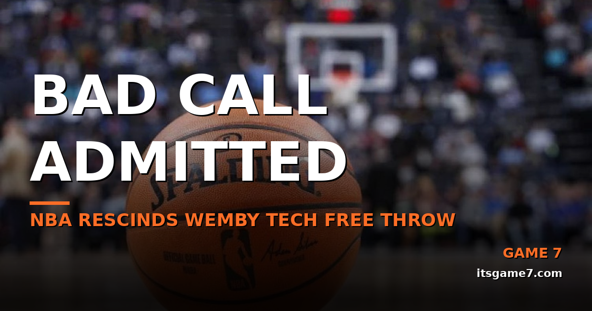 NBA Rescinds Mitchell Robinson Tech in Game 2 Loss to Spurs. Wembanyama ...