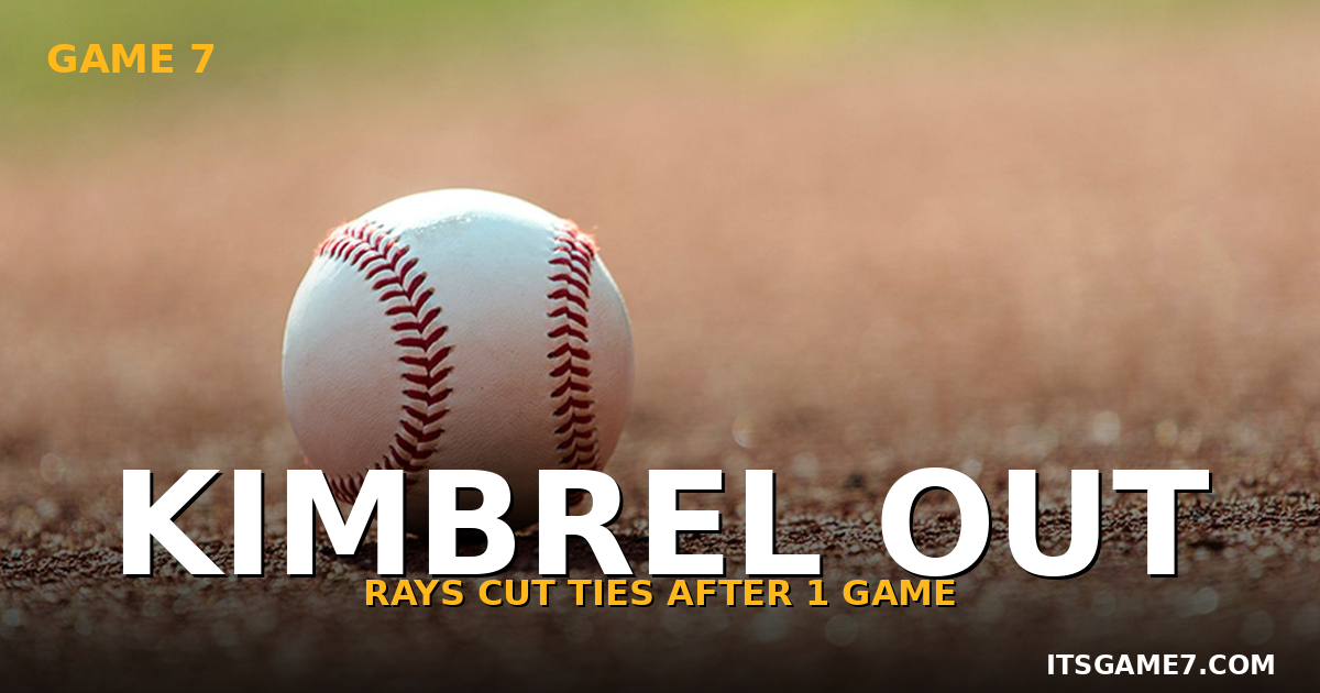 Craig Kimbrel Released by Rays After One Outing: What Just Happened in ...