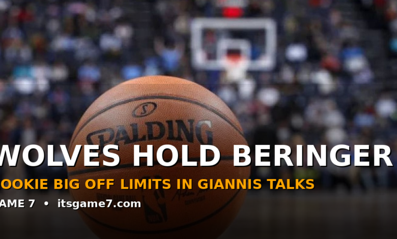 The Timberwolves Are Protecting Joan Beringer in Giannis Talks. That ...