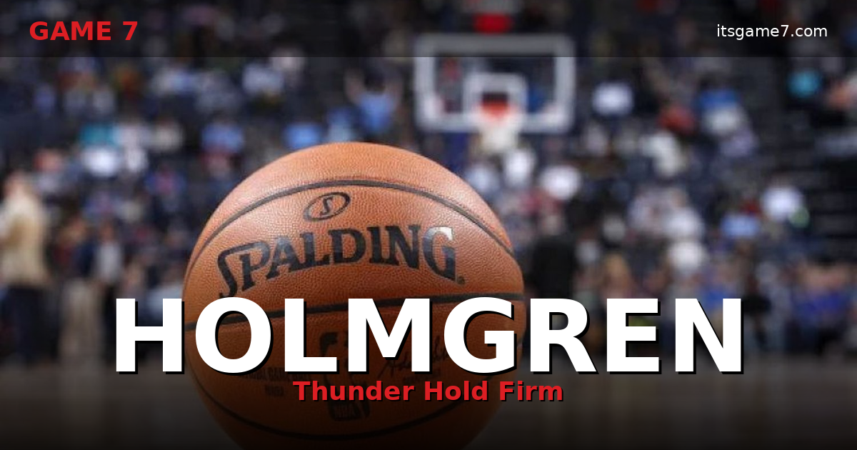 Chet Holmgren Trade Talk Shut Down: Sam Presti Sticking With Thunder ...