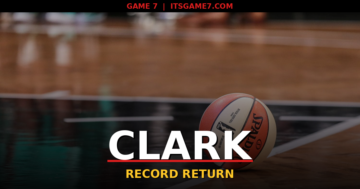 Caitlin Clark Returns to Fever, Sets Another WNBA Record - Game 7