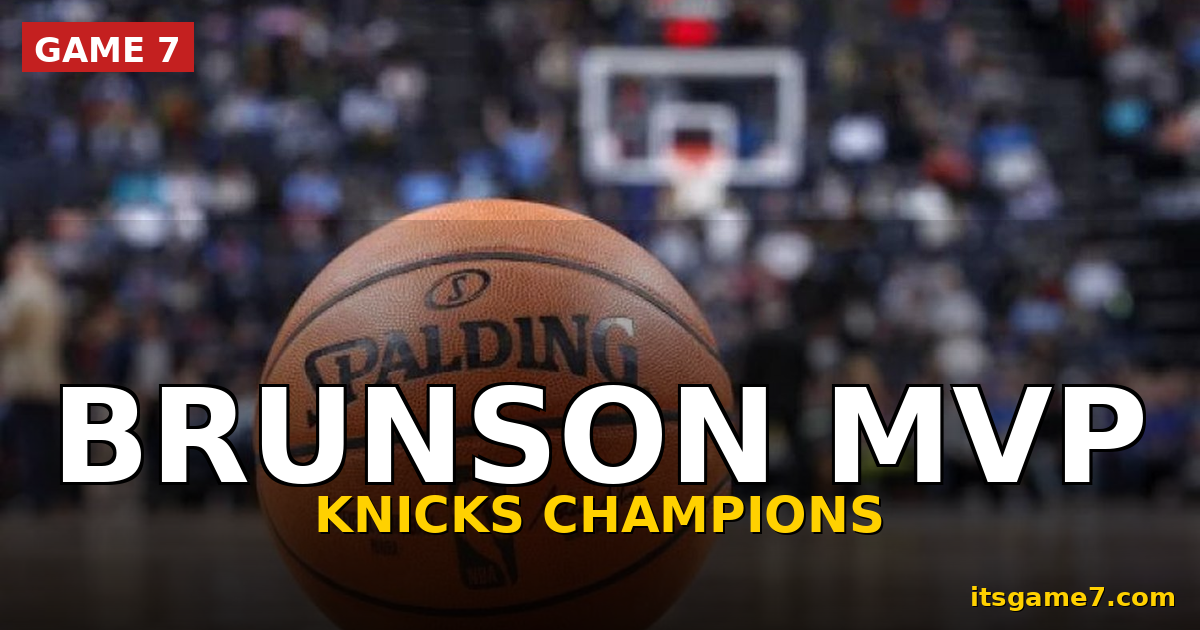 Jalen Brunson Caps Knicks Title Run With Finals MVP After Erasing 29 ...