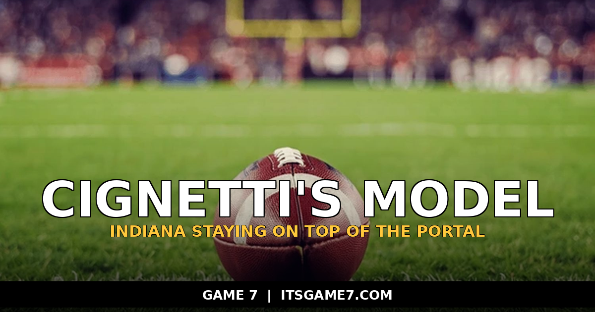 Indiana's Transfer Portal Strategy Under Curt Cignetti Is the Model ...